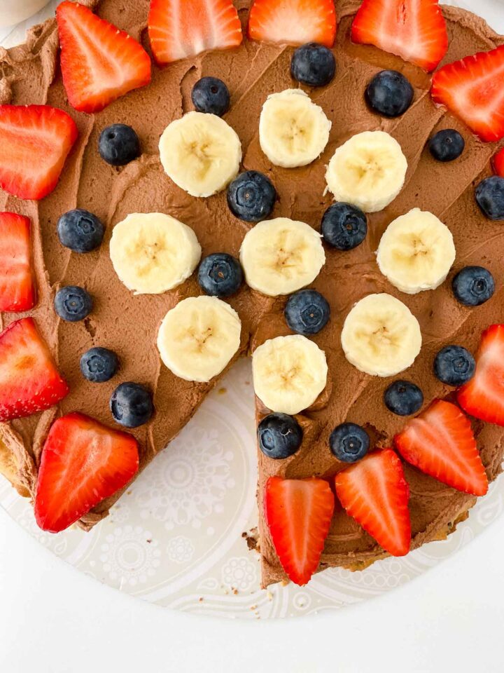 Easy Fruit Pizza Recipe With Cream Cheese Frosting