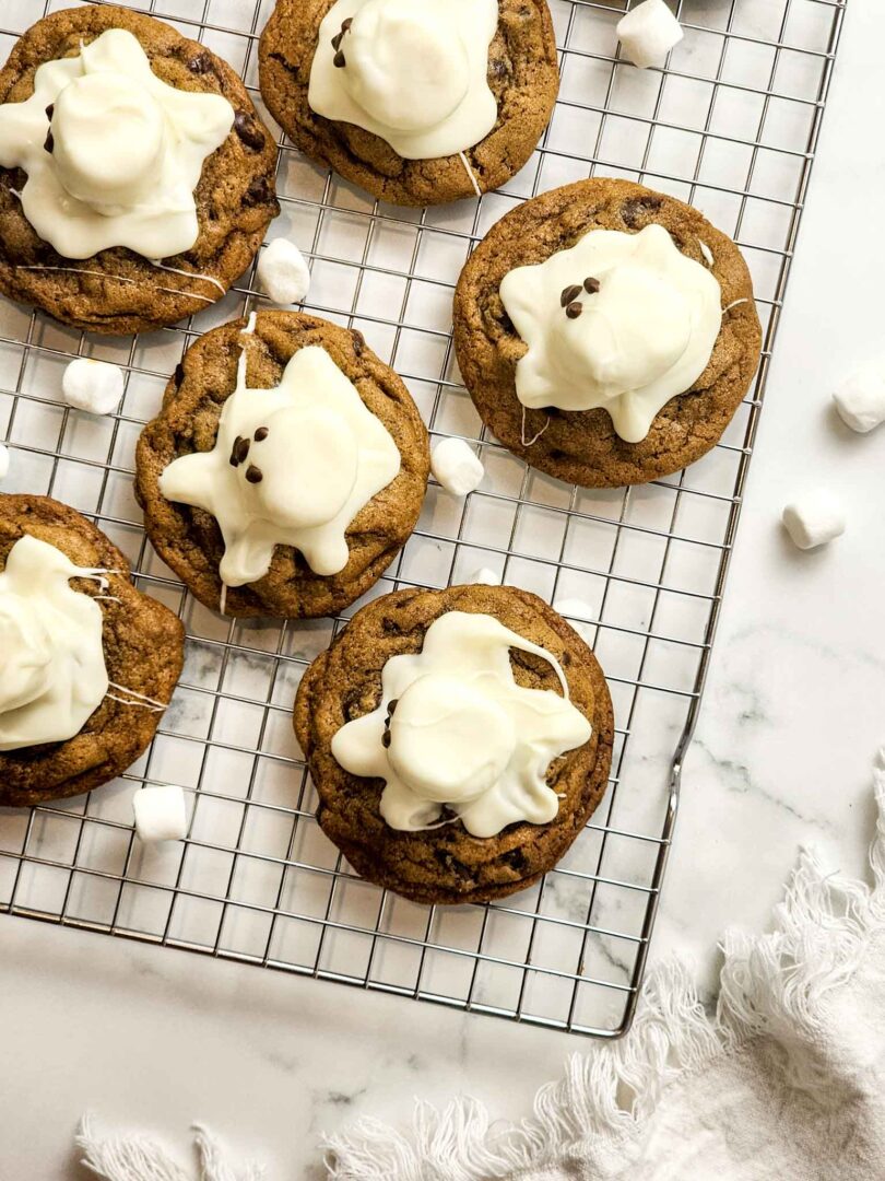 Ghost Chocolate Chip Cookies