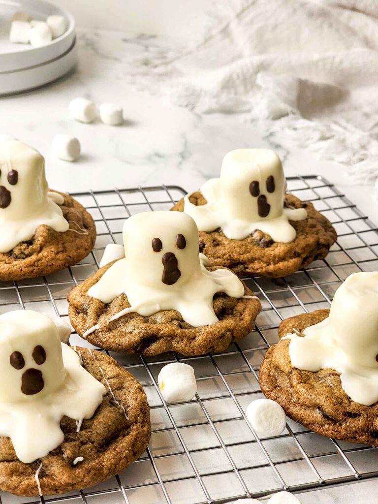 Ghost Chocolate Chip Cookies