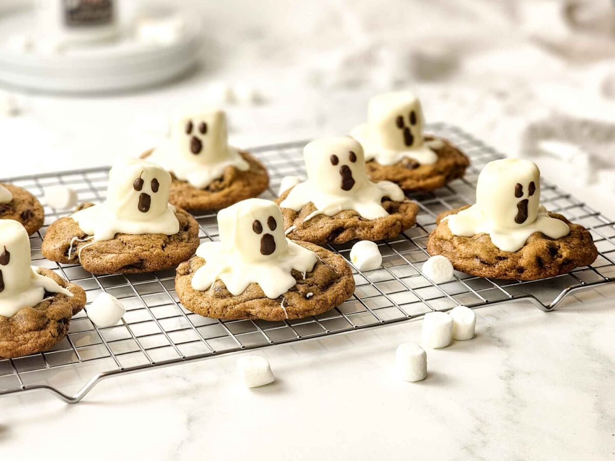 Ghost Chocolate Chip Cookies