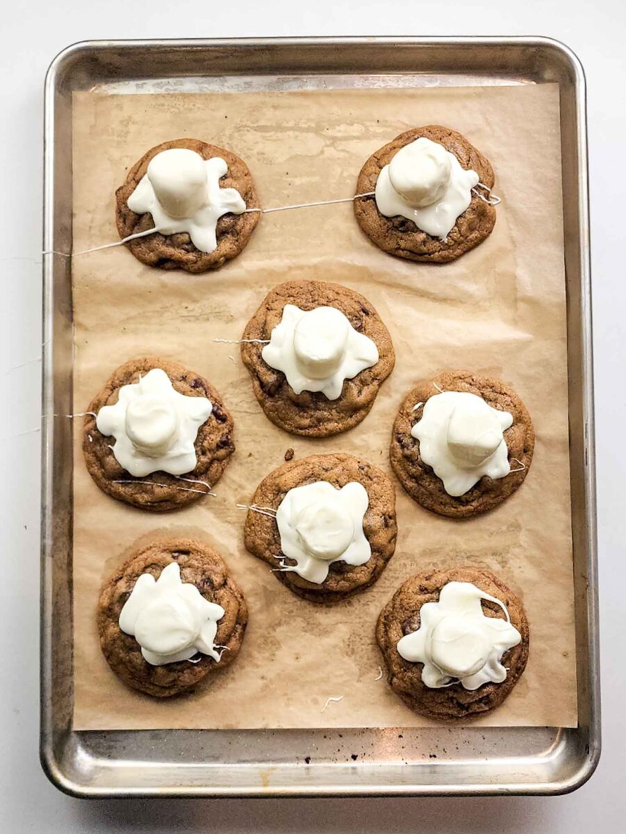 Ghost Chocolate Chip Cookies