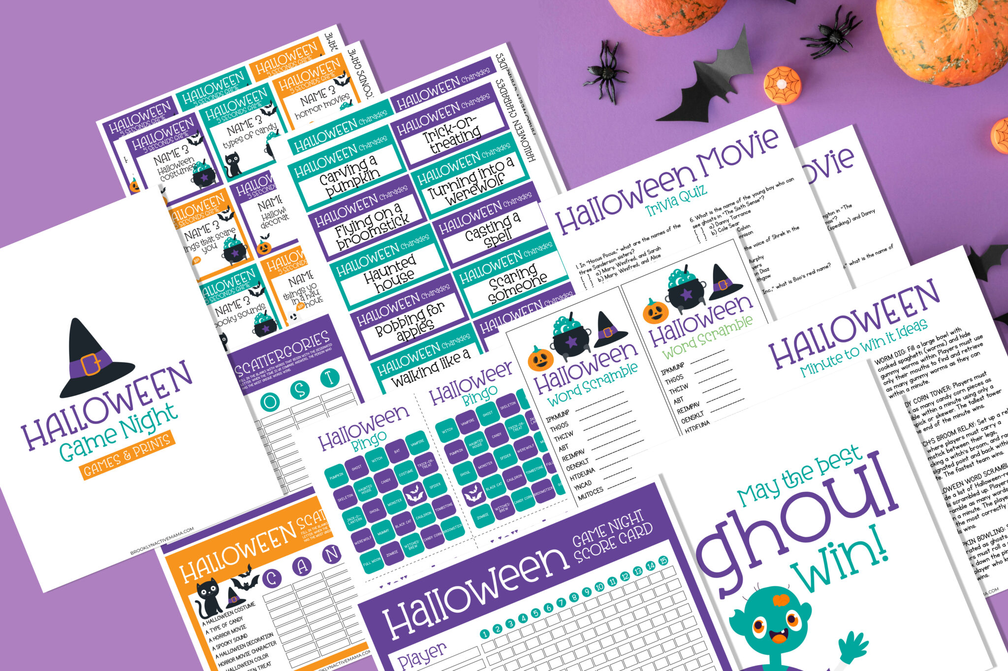 Halloween Game Night Free Printable Games