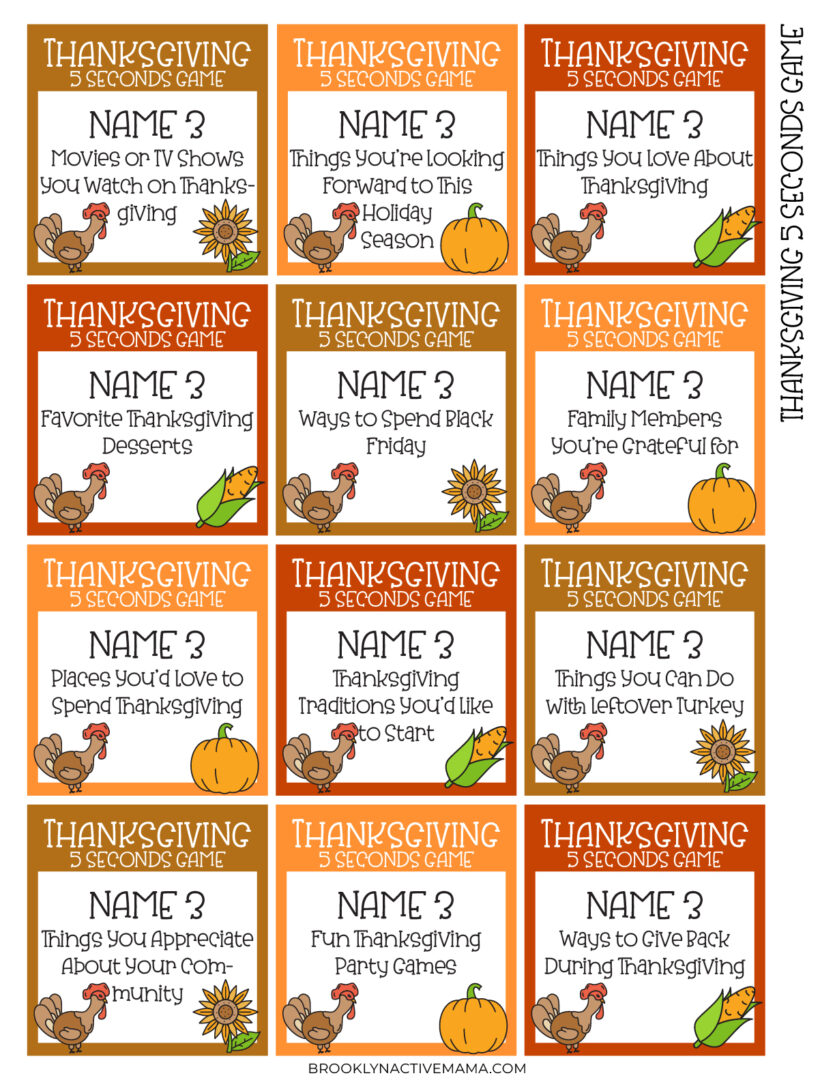 Thanksgiving Game Night Free Printable 1 - Brooklyn Active Mama