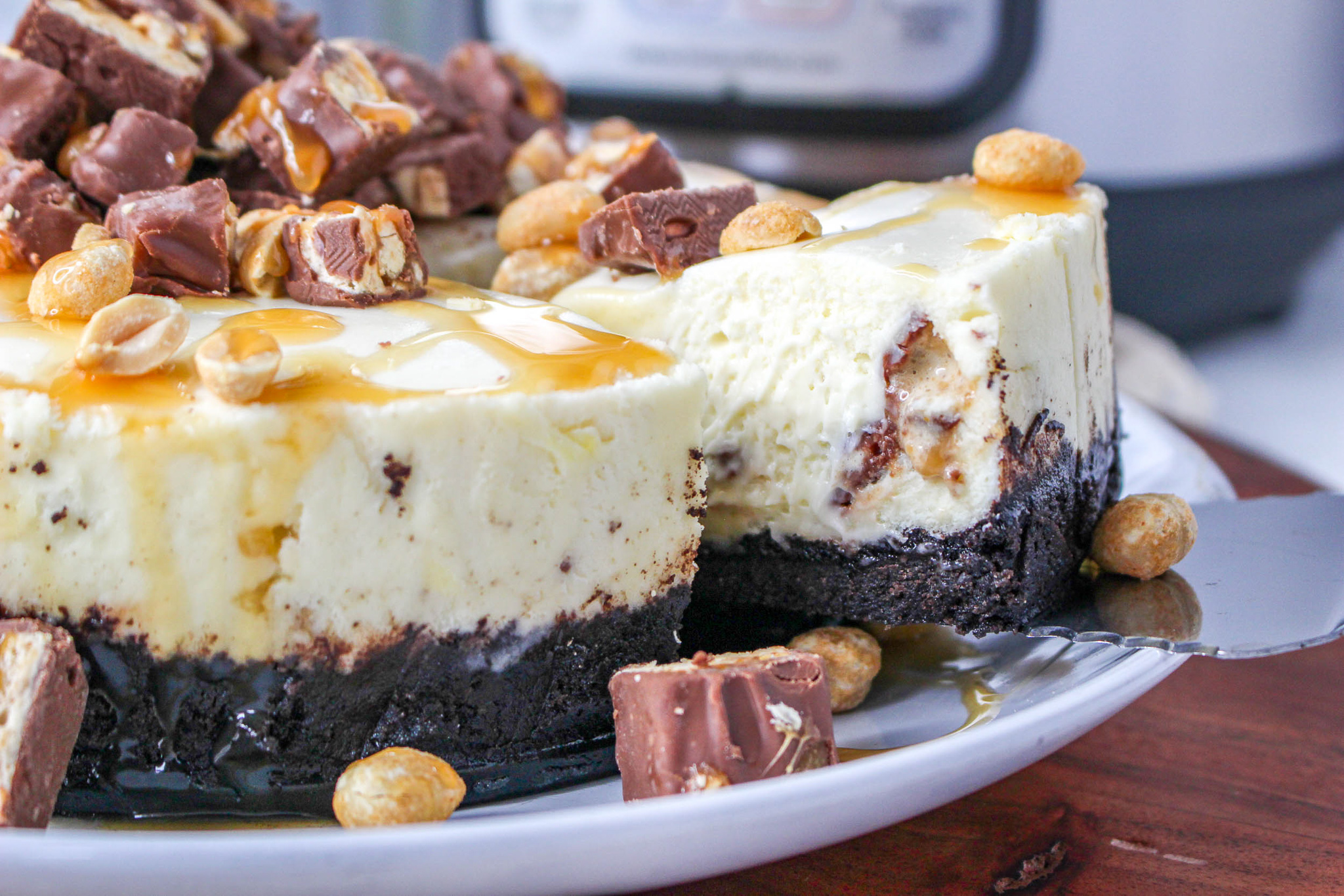 Instant Pot Snickers Cheesecake